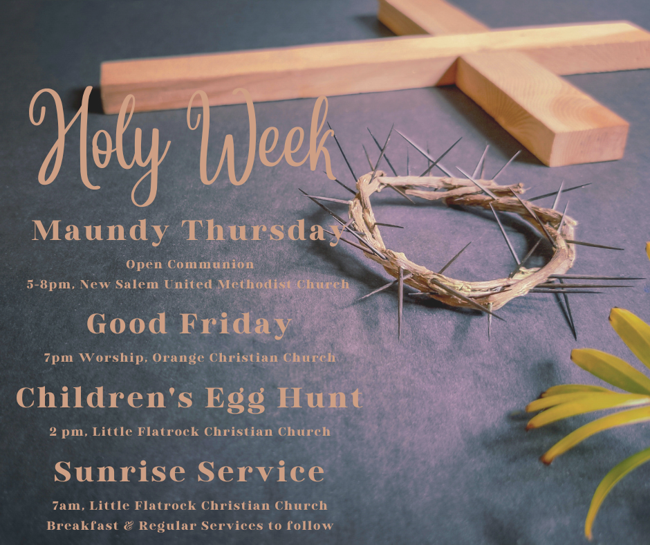 Holy Week – Little Flatrock Christian Church